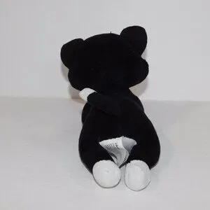 Disney | Toys | Disney Pinocchio Figaro Black White Laying Cat 8 Plush ...